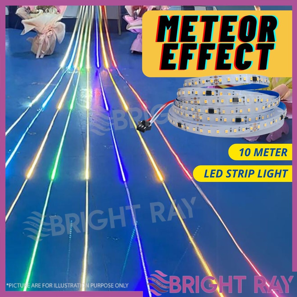 10MTR RUNNING WATER LED Strip Lights Effect Remote Control Dimmable ...