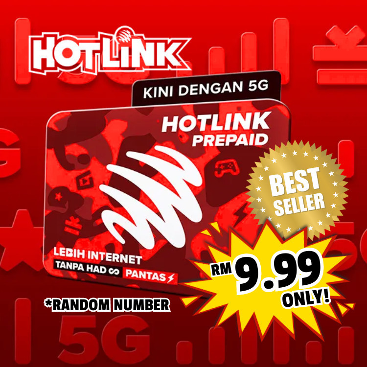 🔥Hotlink Prepaid Simcard Uncapped 5G🔥Simkad 5G 4G Unlimited Internet Unlimited Calls Unlimited ...