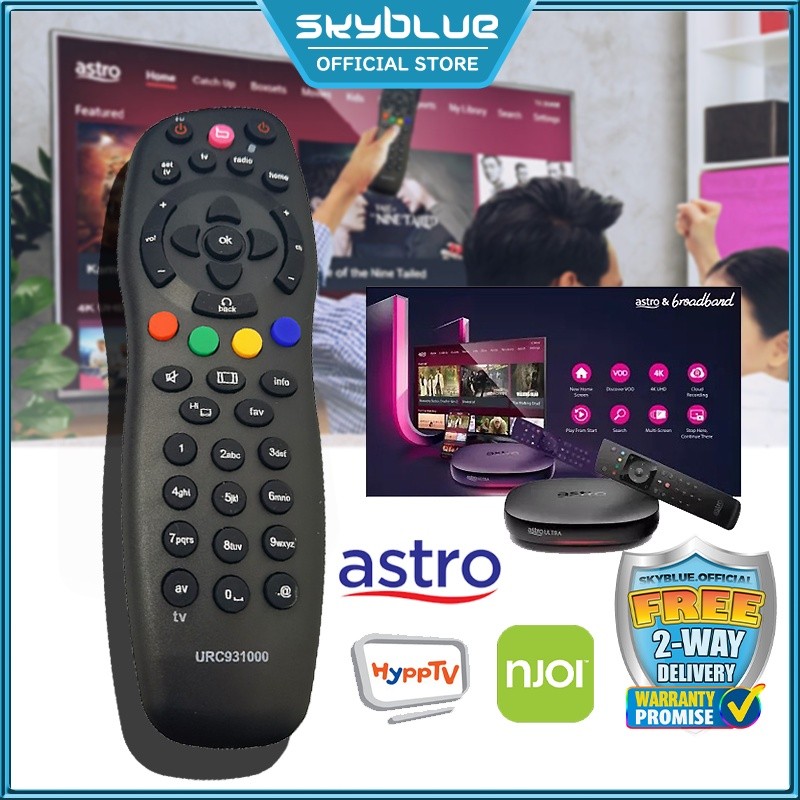 6 In 1 Compatible Astro Remote Control TV Ultra Box With Universal ...