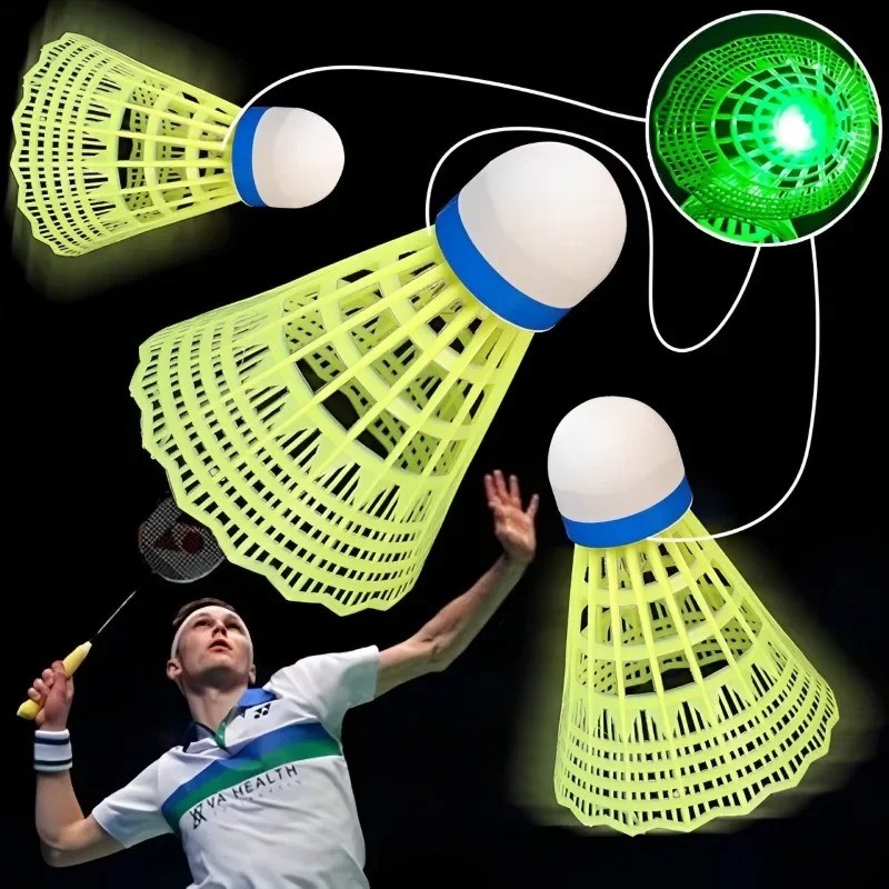 3Sets Automatic Rebound Badminton Single-Player Portable Luminous ...
