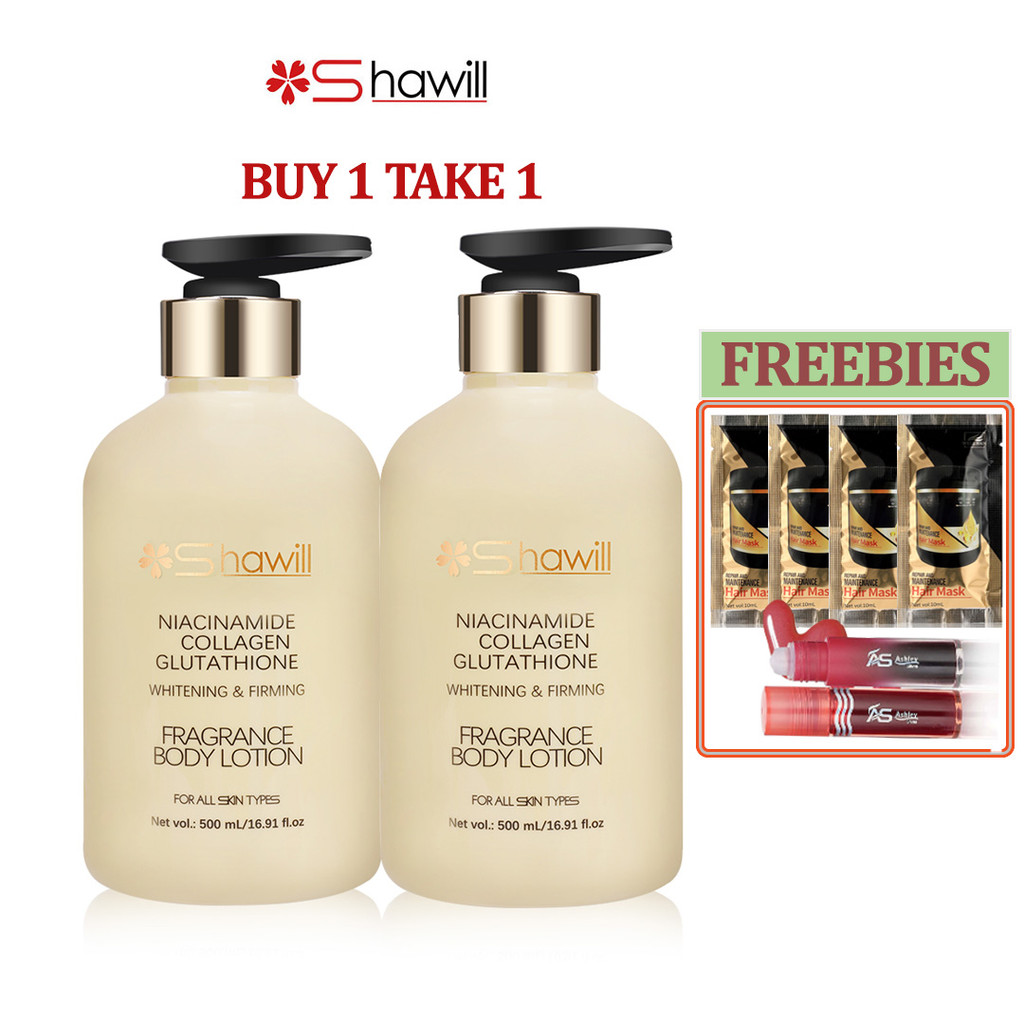 Shawill 3IN1 Body Lotion 500ml Glutathione Niacinamide Collagen ...
