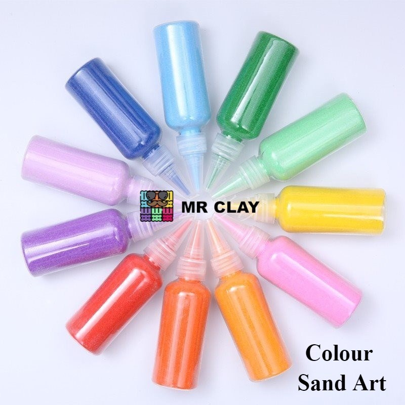 40g Colour Sand Art for Kids Kolam Rangoli Art Set Sand Painting Set ...