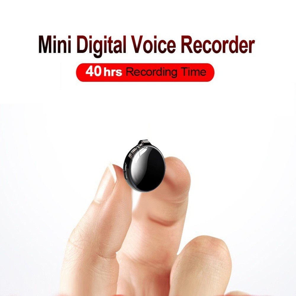 Mini Voice Activated Recorder 40h Digital Audio Recording Dictaphone ...