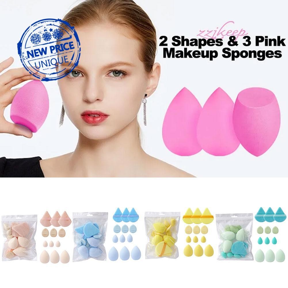 STAR Set Makeup Sponge Super Soft Cosmetic Triangle Wet Dry Powder Drop ...