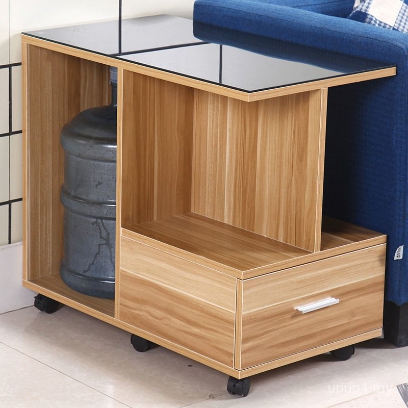 DC meja kopi roda mudah alih moden dan sederhana dengan meja teh kecil ...