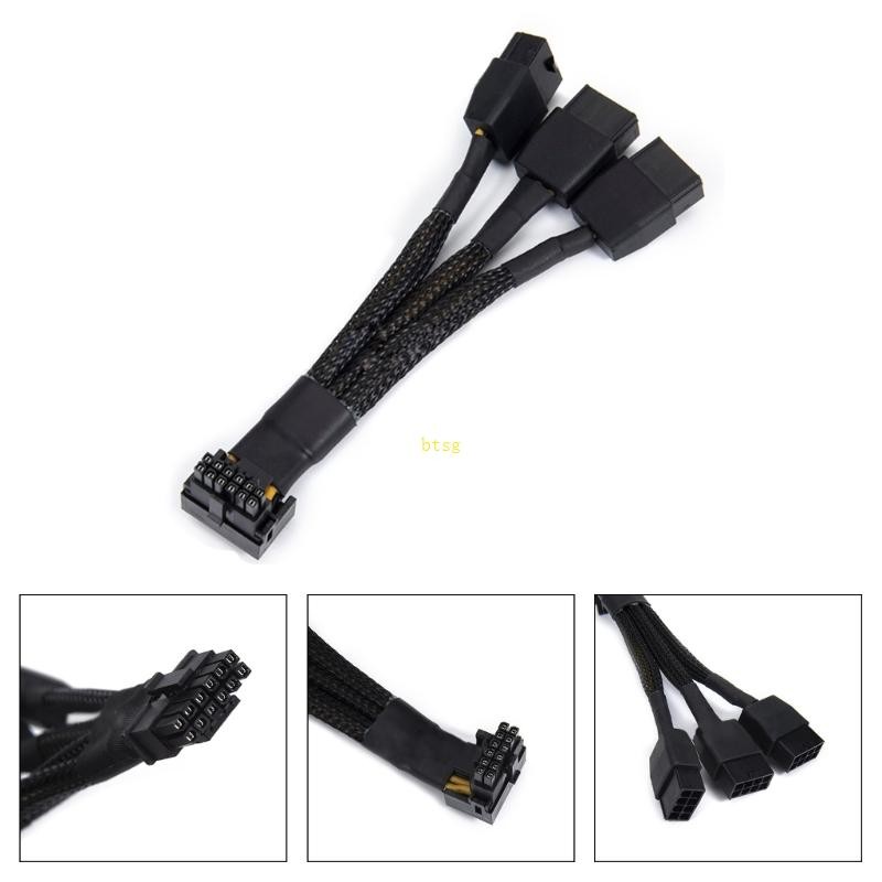 BT PCIE 5 0 16Pin Male to 3x8Pin Female Graphics Card Power Supply ...