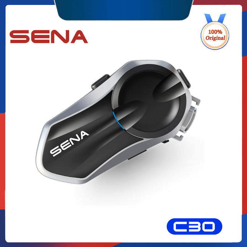 SENA C30 motorcycle helmet Bluetooth earphones wireless intercom AI active noise reduction HD ...