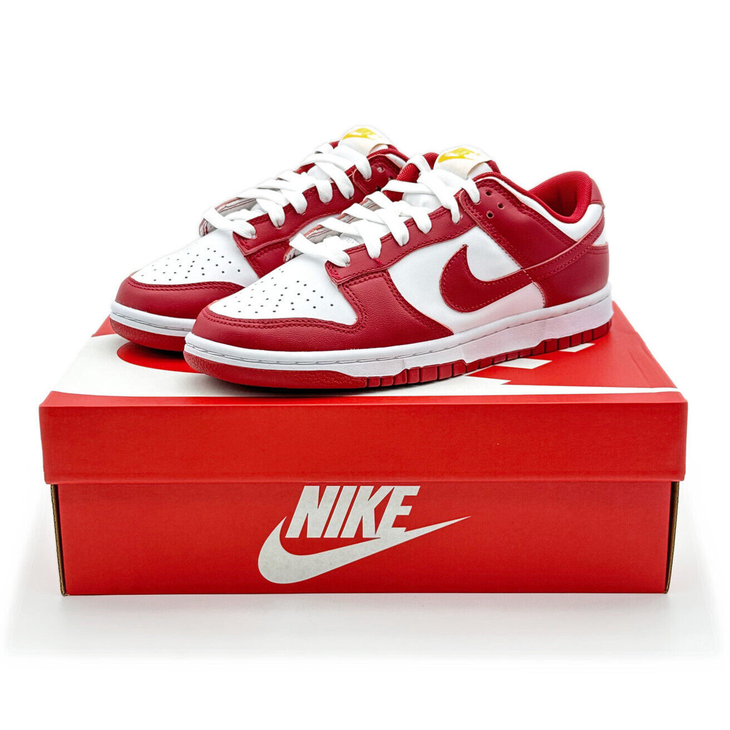 DD1391-602 Nike Dunk Low Retro USC Gym Red University Gold Cardinal ...