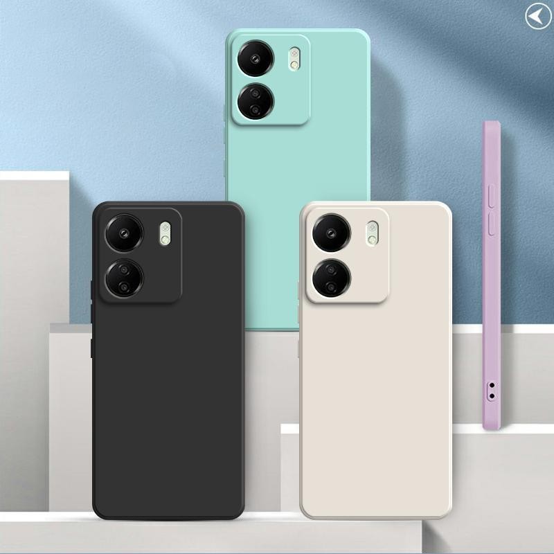 Casing Poco C65 , solid color Poco C65 Simple plain color anti drop ...
