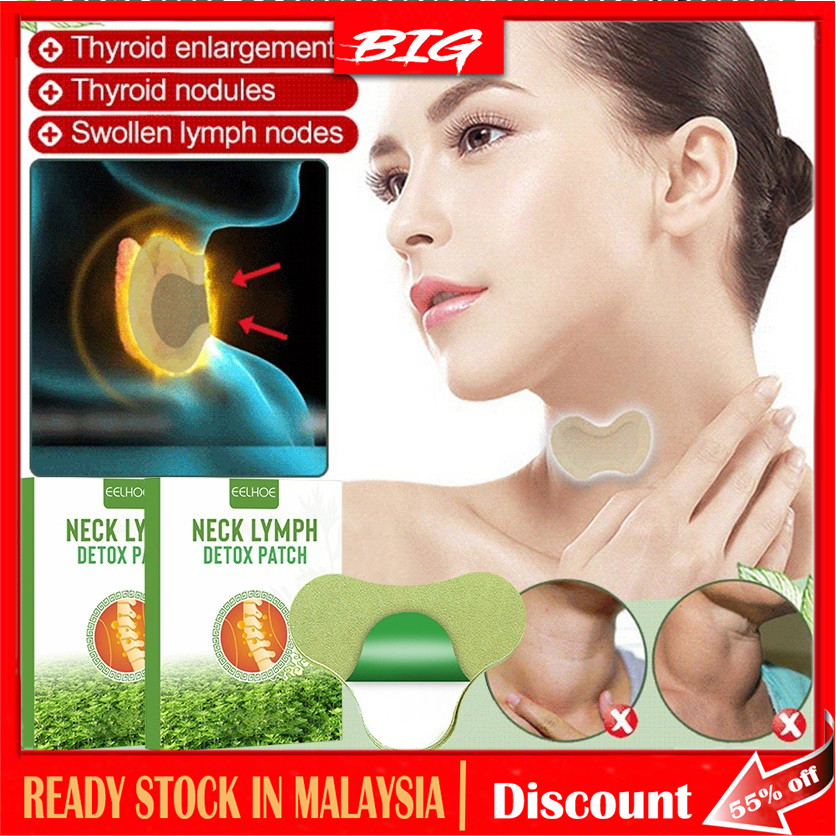 Herbal Neck Lymphatic Detox Patch Thyroid Plaster Treatment Underarm ...