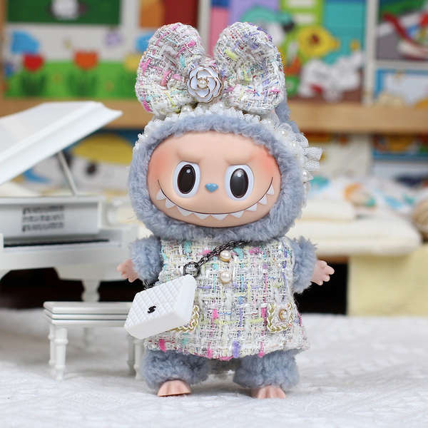 labubu v2 clothes labubu clothes 17cm Labu Kain Labubu Anak Patung ...