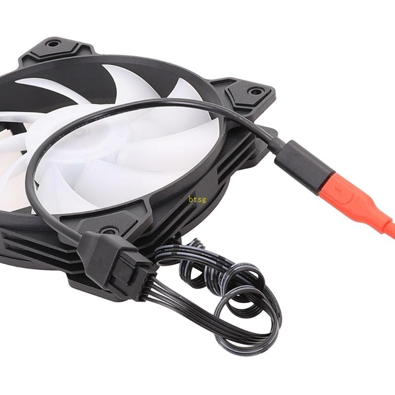 BT USB C To 3Pin 4Pin Computer Fan Adapter Cable Power Cable Connector ...