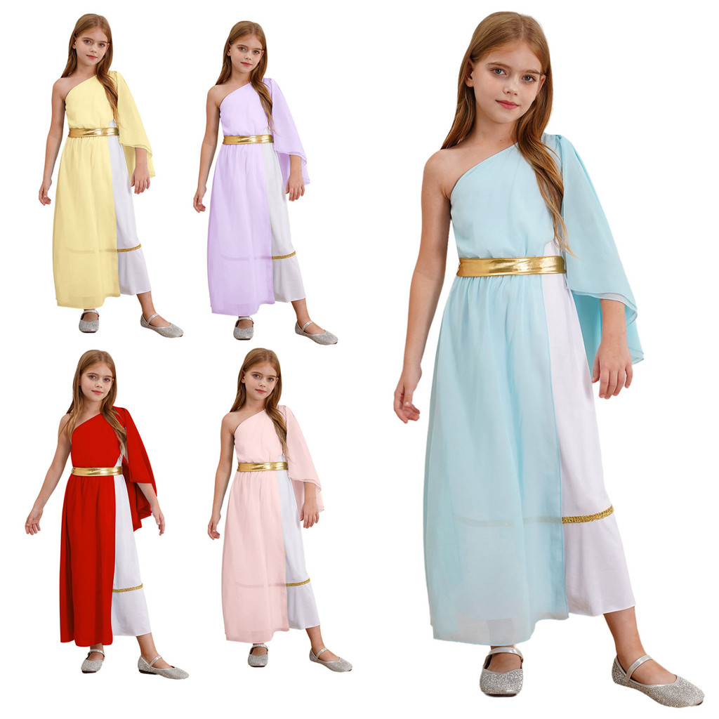 Children Girls Ancient Greek Roman Athena Goddess Queen Princess ...