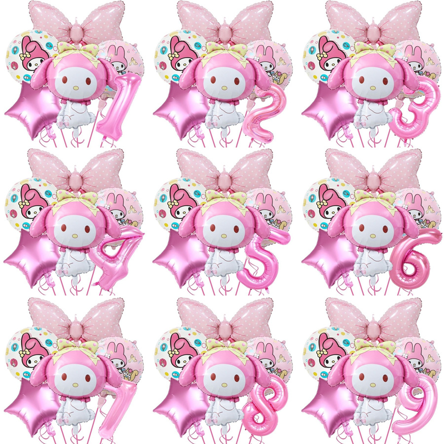 1SET My Melody Foils Balloon Birthday Party Decoration Meloddy Party ...