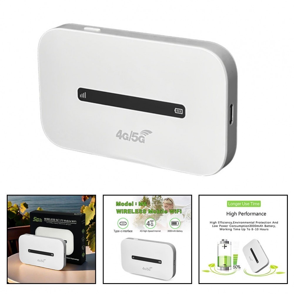 Portable 4G LTE WiFi Modem with Sim Card Slot Highspeed Mobile Router ...