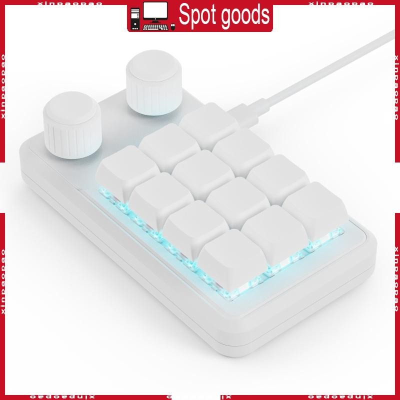 XI Portable 12 Key Mechanical Gaming Keypad with RGBs Lights and ...