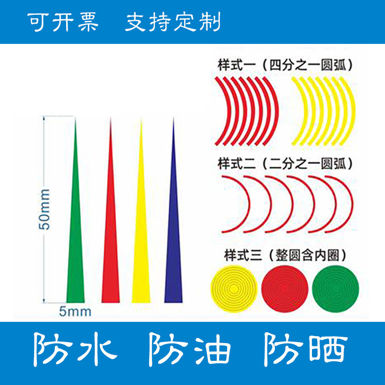 Pressure Gauge Upper Lower Limit Logo Sticker Red Yellow Green Tricolor ...