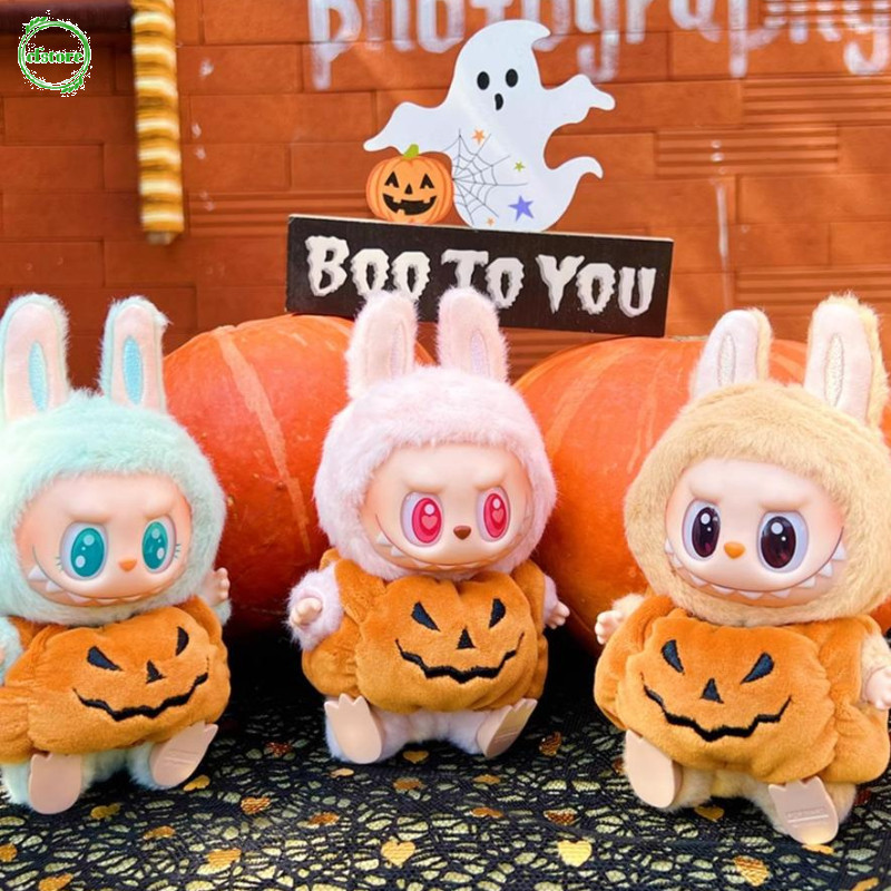 Halloween Pumpkin Clothes For 17cm Labubu Doll Clothes Fashion Doll Bat ...