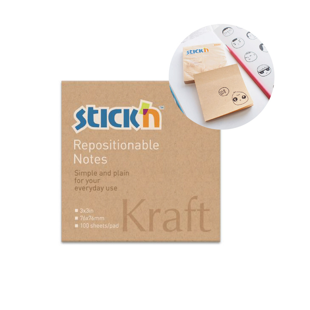 Hopax Kraft Notes 3x3in 100sheets/pad (21639) | Shopee Malaysia