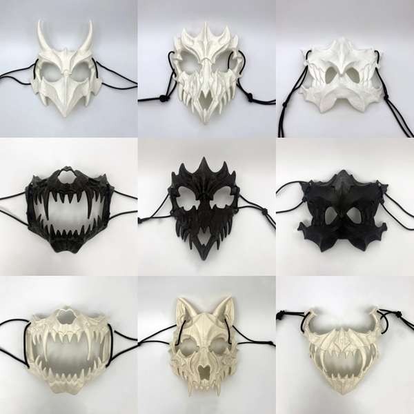 halloween mask halloween halloween costume Topeng separuh muka dua ...