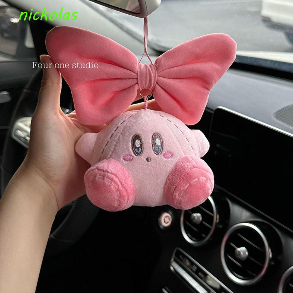 NICKOLAS Star Kirby Pendant, Star Kirby Pink Bow Kirby Plush Keychain ...