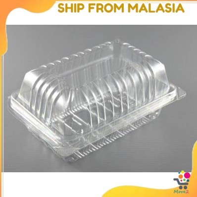 [100pcs] OPS Bakery Container L003/ Kuih Container / Food Disposable ...