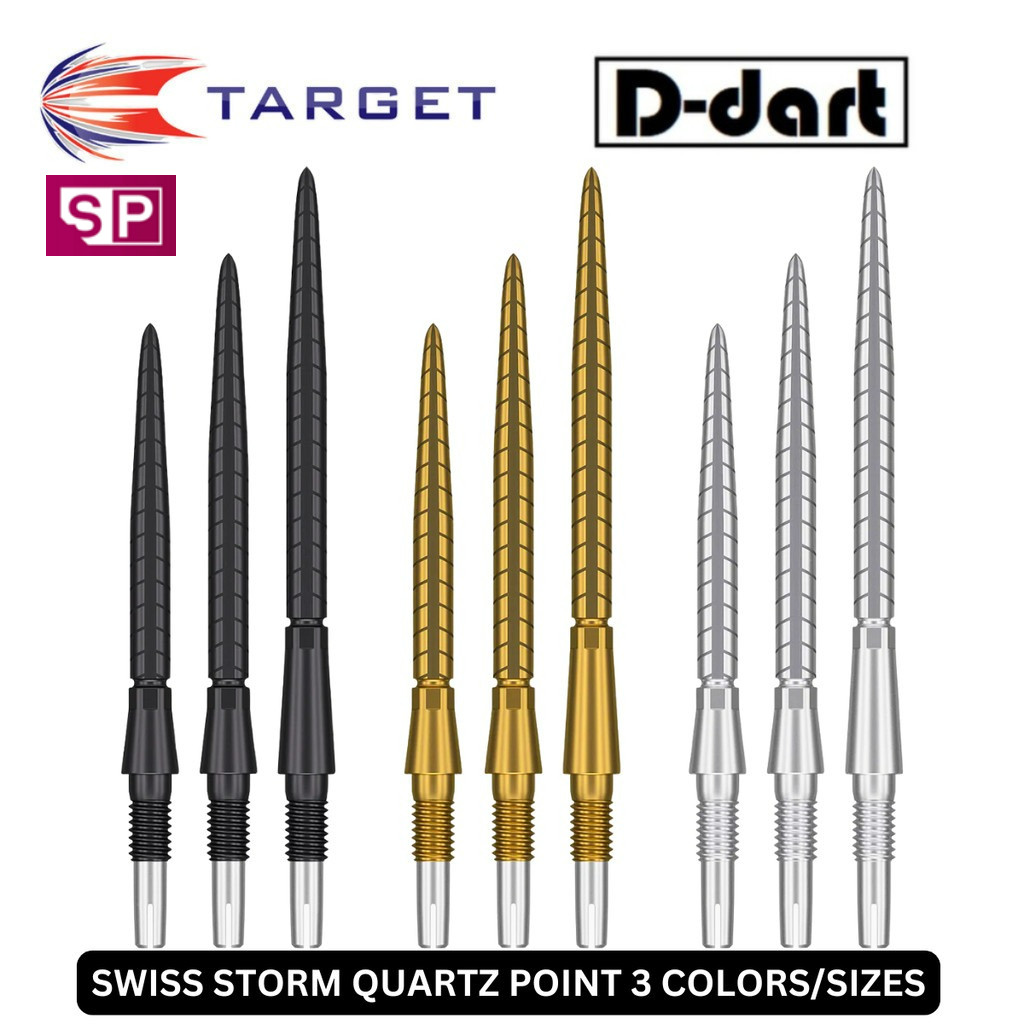 Target Dart Point - 26/30/35mm SWISS STORM QUARTZ Replacement Steel ...