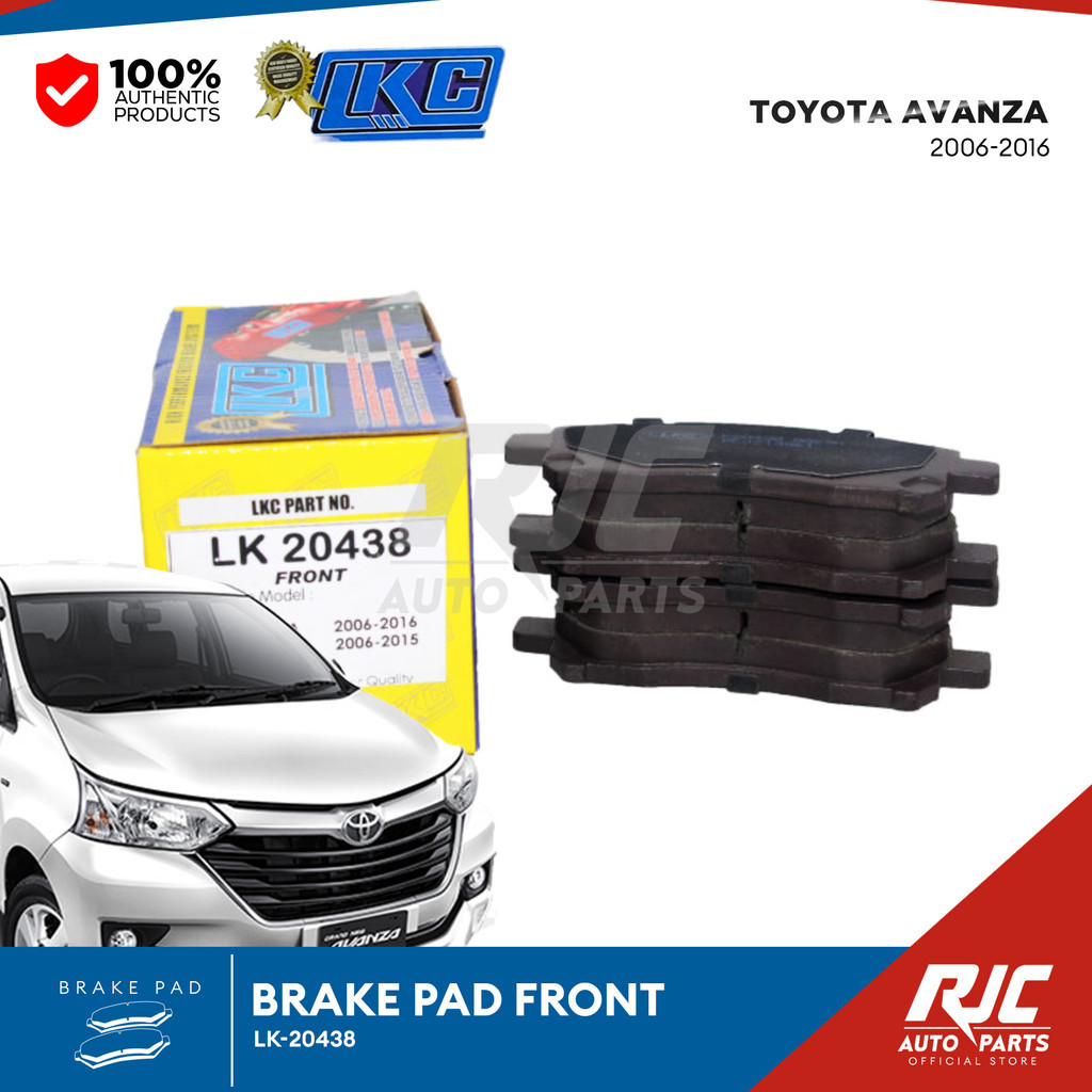 LKC BRAKE PAD TOYOTA AVANZA FRONT 2006-2016 LK-20438 1set | Shopee Malaysia