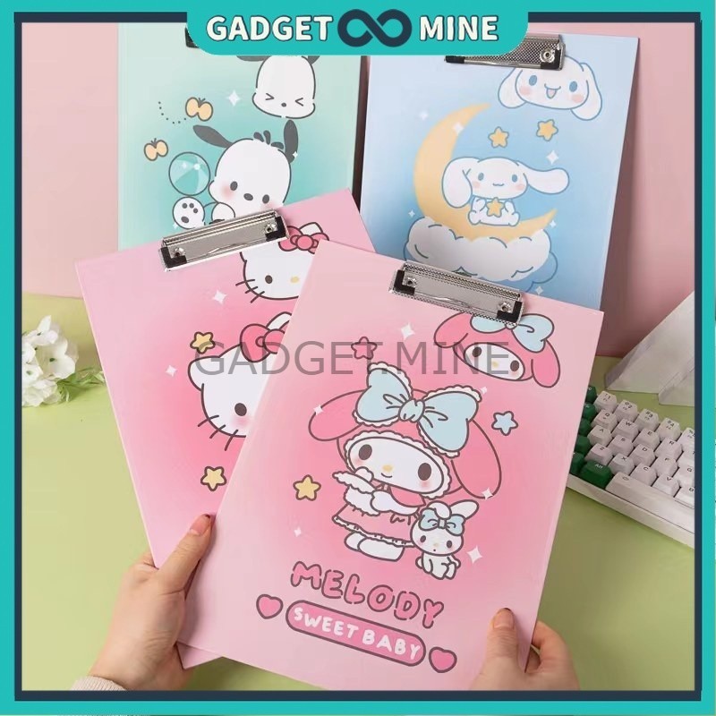 Klip Buku Fail A4 Cute Clipboard Kartun Pegun Sekolah Klip Kertas A4 ...