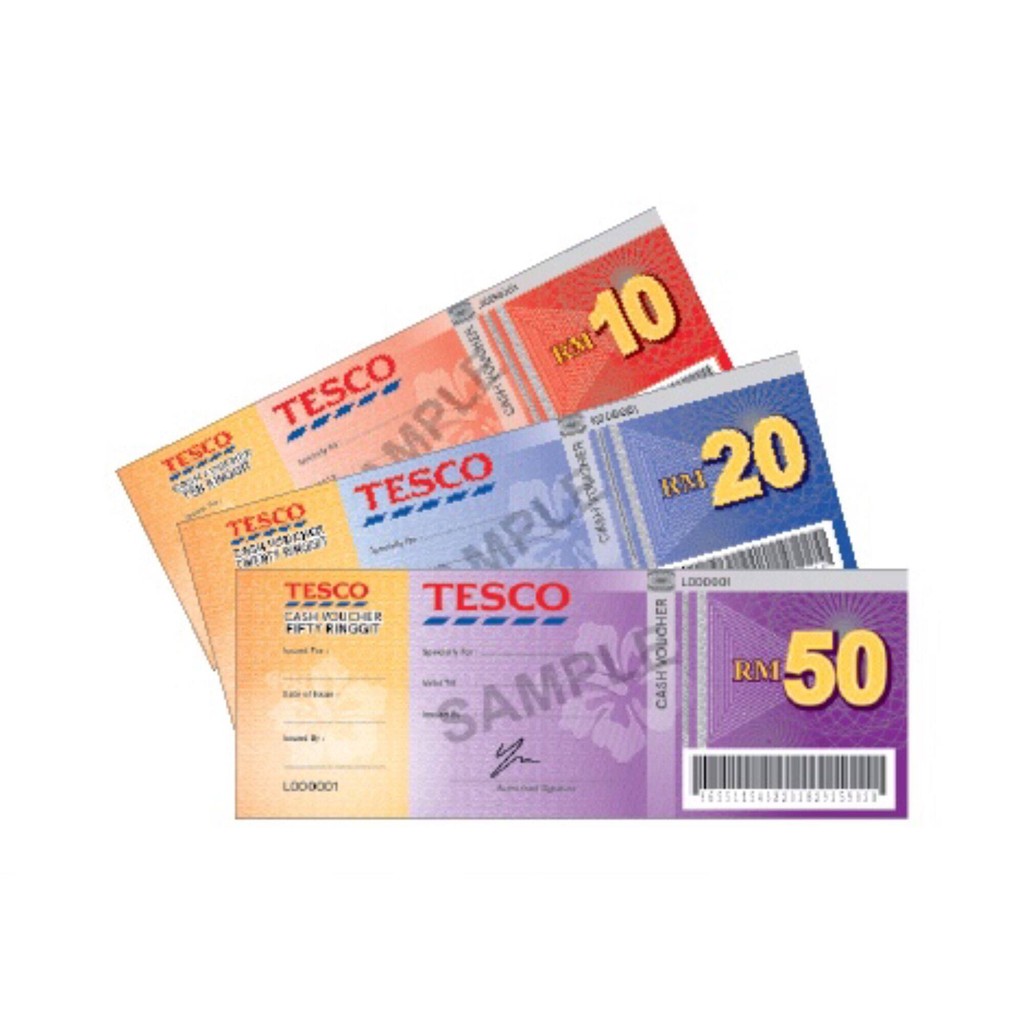 可在全马的Tesco当现金使用 Tesco/Lotus Voucher 代金券 5pcs*RM10 (Total=RM50) 2026exp ...