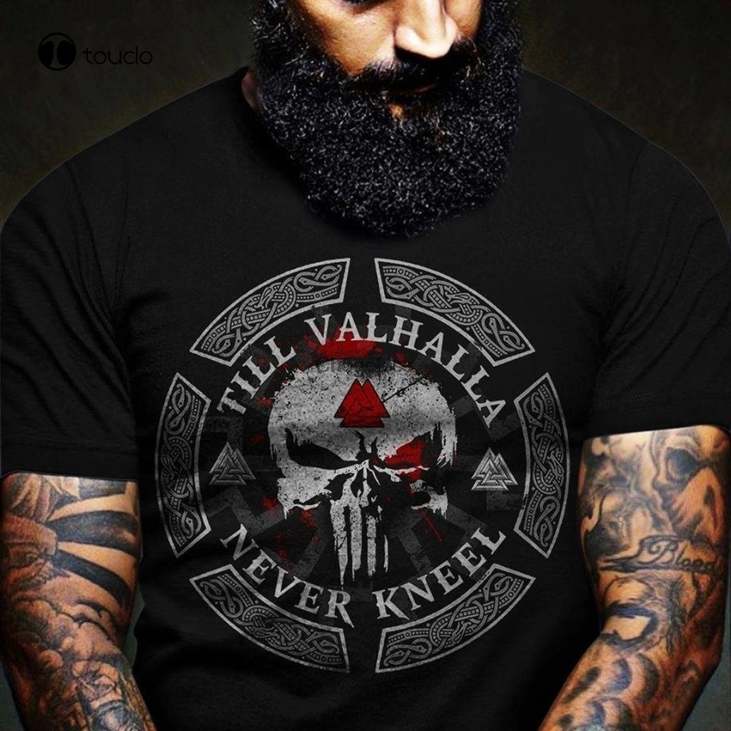 Valhalla Crew Neck Viking For Viral Heritage Nordic Odin Tee Thors ...