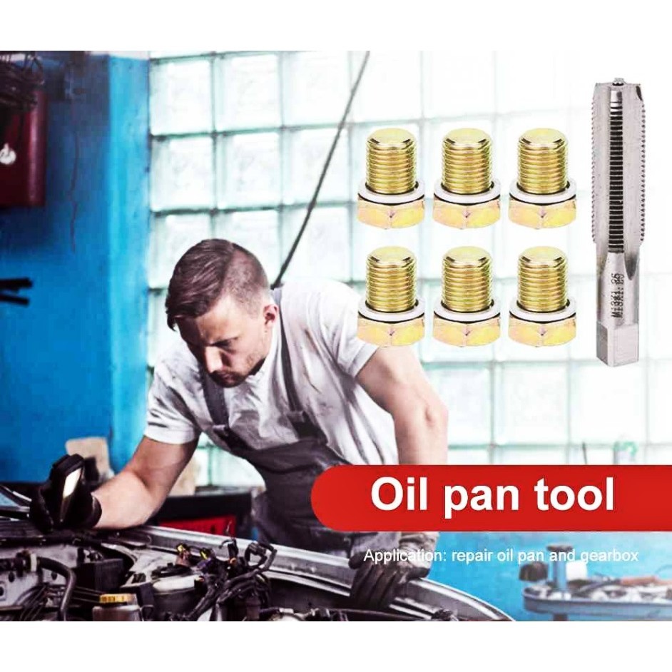 M13x1.25mm Sump Drain Plug Oil Pan Thread Repair Tools Kit for Sump ...