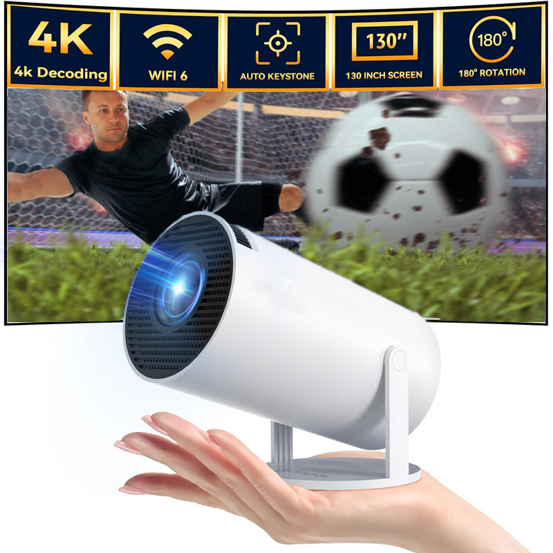 Mini Projector with Android 11, Portable Projector 4K 1080P Full HD ...