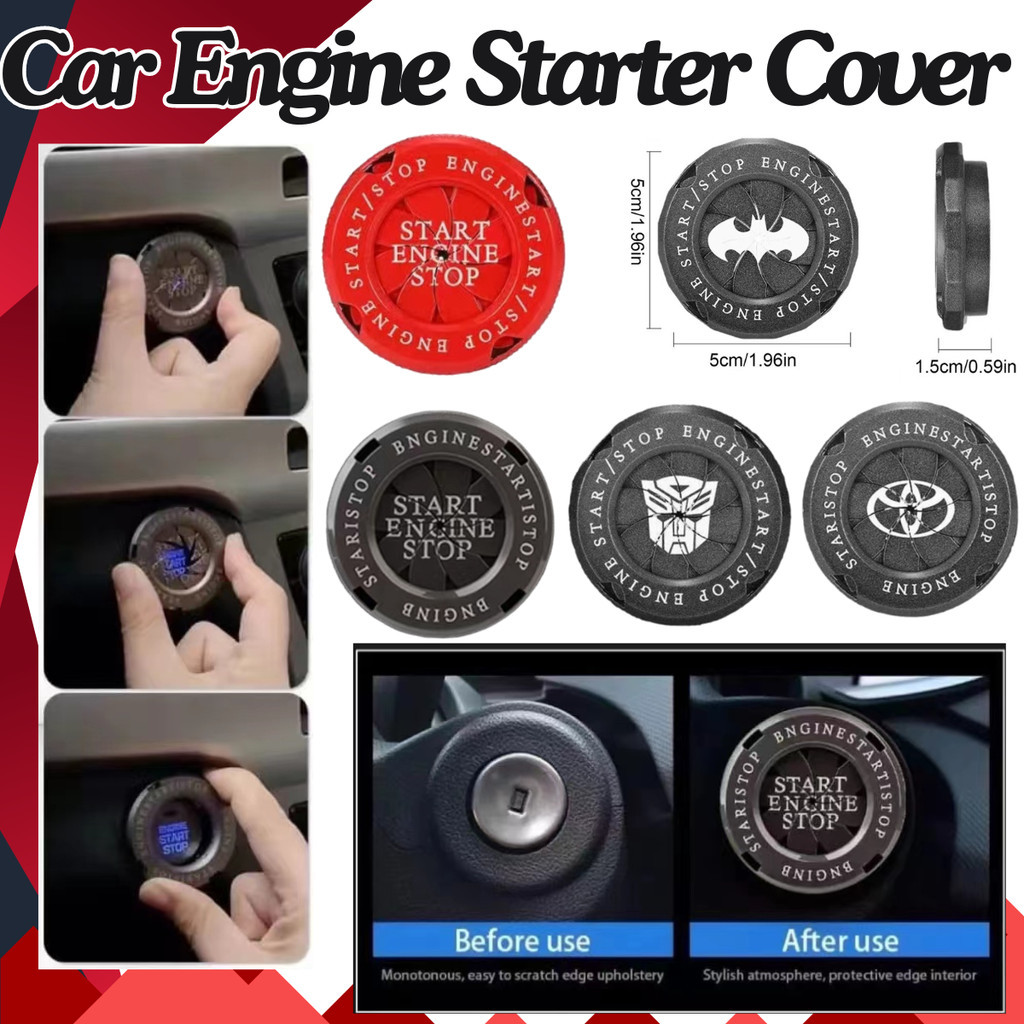 [NEW!] Auto Car Engine Spin Push Start Stop Button Cover Proton Perodua ...