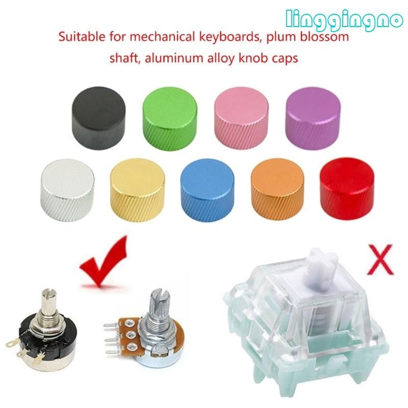 RR Rotary Knob Metal Knobs for Mechanical Keyboard 16mm Diameter Plum ...