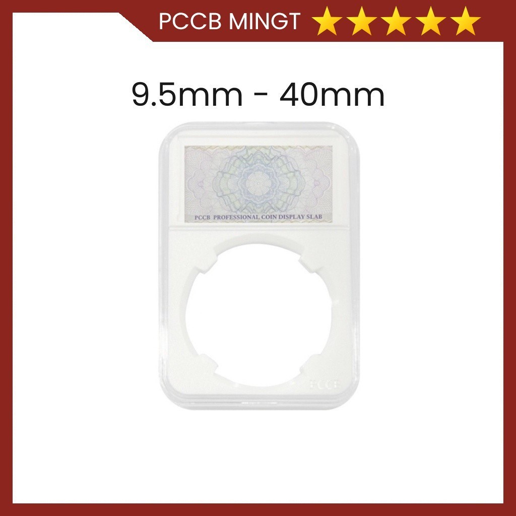 10Pcs PCCB MINGT 9.5-40 mm Coin Slab Display Acrylic Coin Holder ...
