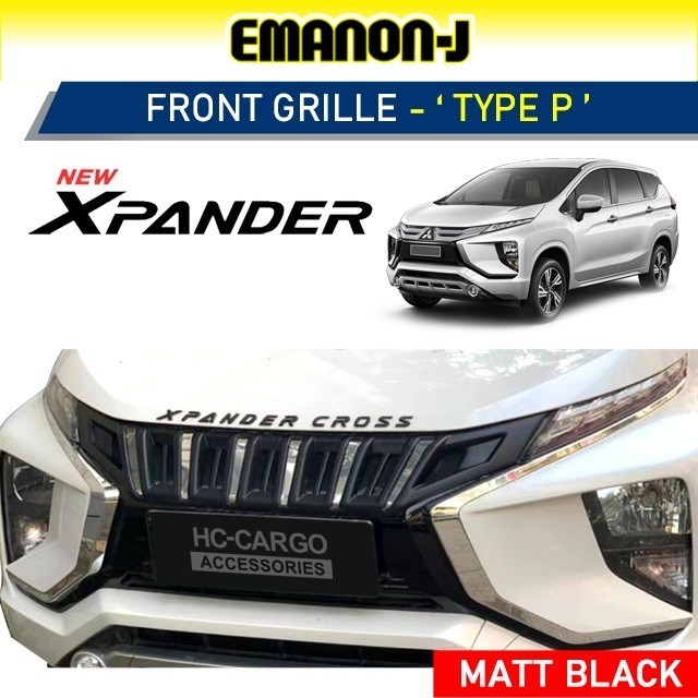 Mitsubishi Xpander Sarong Front Grill Grille ABS With Paint Black PNP ...