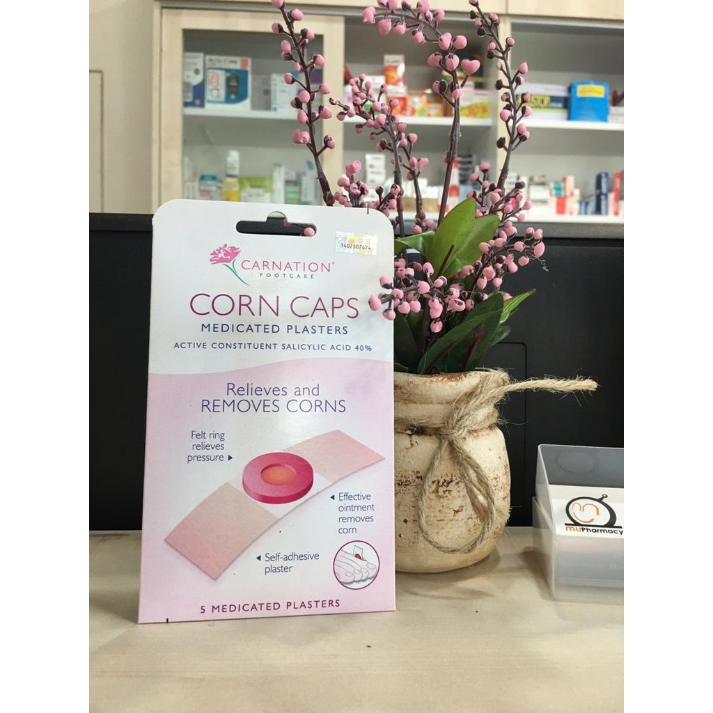 Carnation Corn Caps Medicated Plasters 5's | Shopee Malaysia