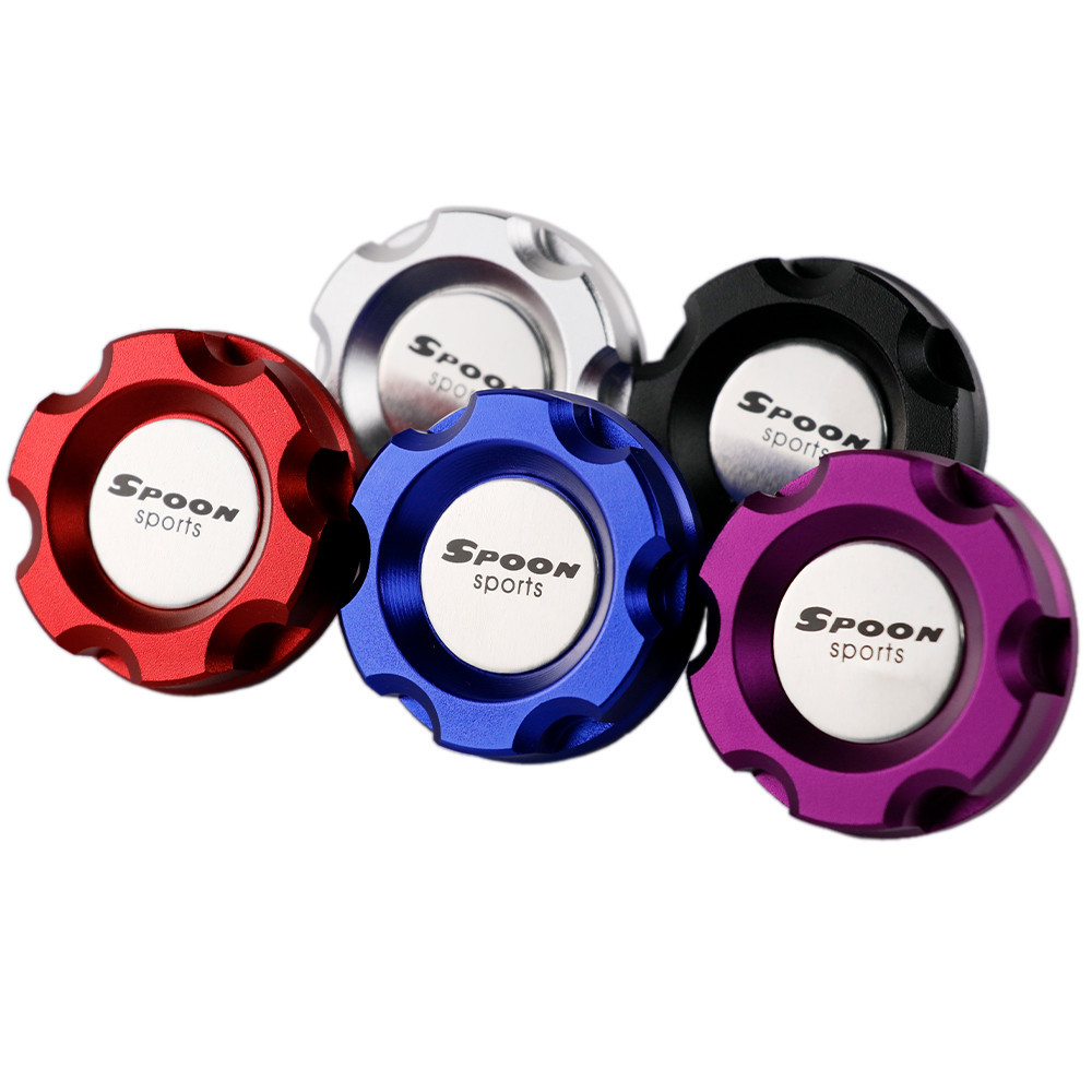 JDM Car Racing Styling Aluminum Engine Oil Cap Tank Cover With Spoon ...