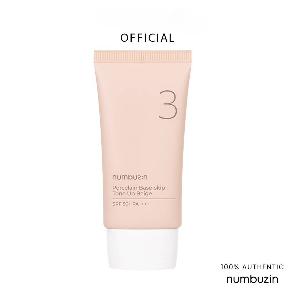 (NUMBUZIN) No.3 Porcelain Base-skip Tone Up Beige SPF50++ PA++++ 50ml ...