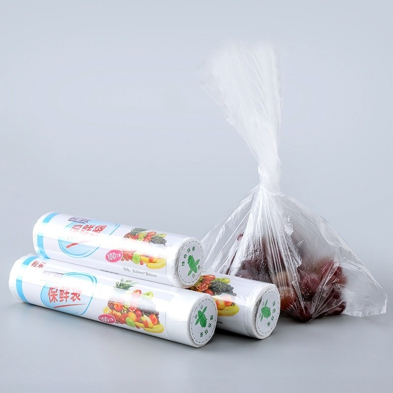 100 beg penyimpanan segar makanan, besar dan kecil, beg gulung ...
