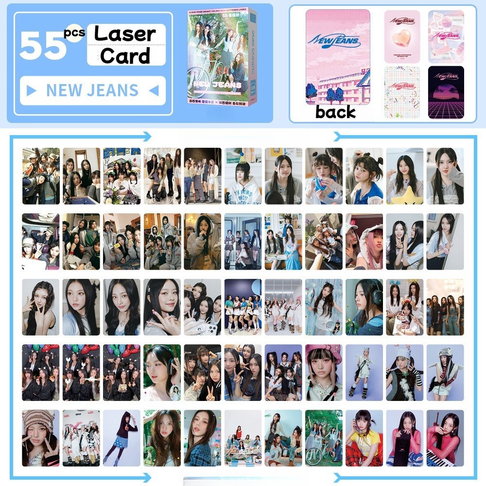 50-119pcs NJ Laser Hologram Lomo Cards How Sweet Album Minji HAERIN ...