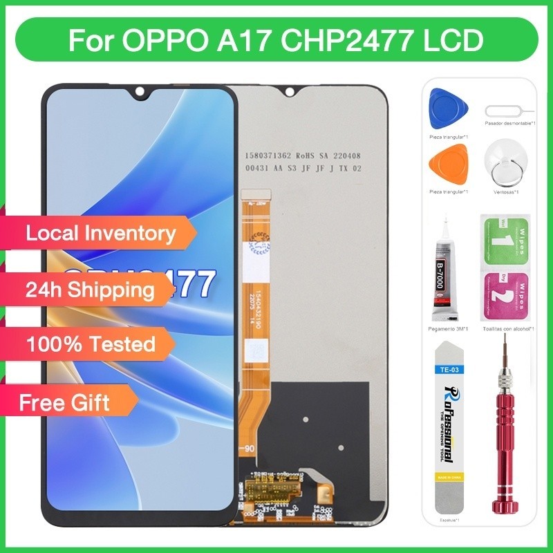 ORIGINAL LCD For OPPO A17 CPH2477/A17K/A57 2022(4G)/A77S LCD Touch Display Screen Digitizer ...