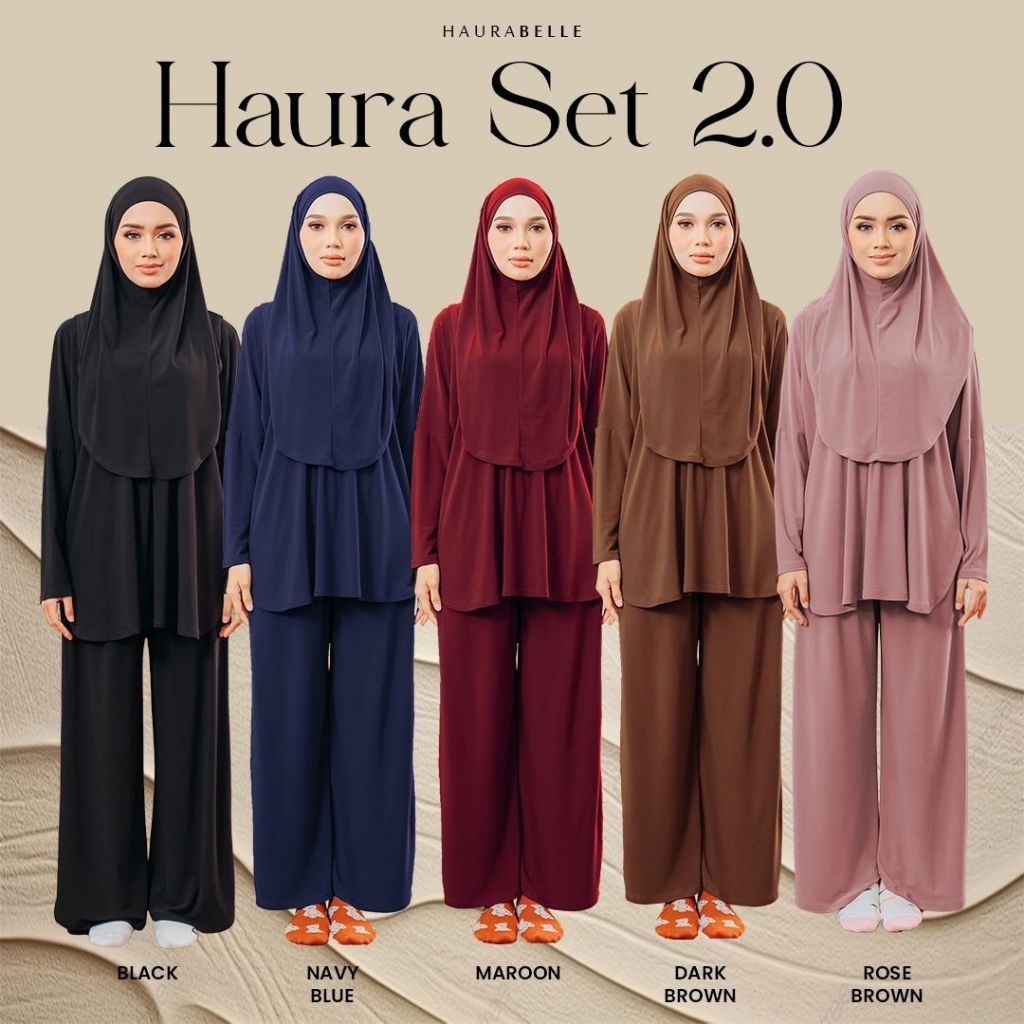 HAURABELLE SUIT HAURA SET 2.0 (MOSSCREPE) | Shopee Malaysia