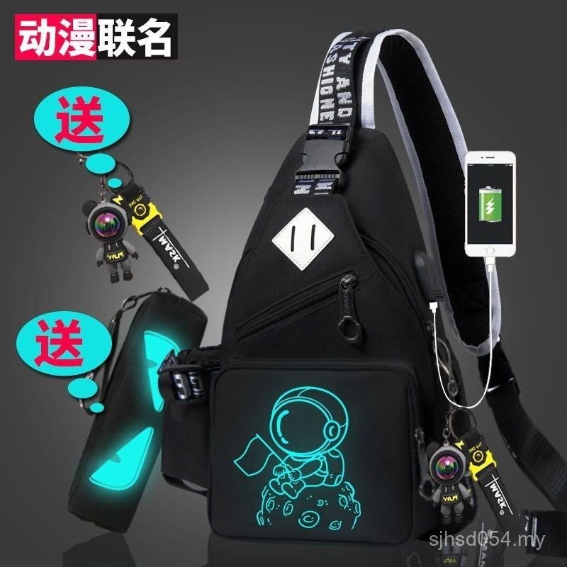 NASA anime co-branded beg dada lelaki angkasawan trend pelajar beg ...