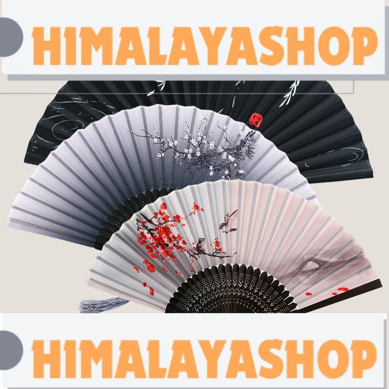Folding fan bamboo ancient fan Hanfu Chinese style small fan a smile ...