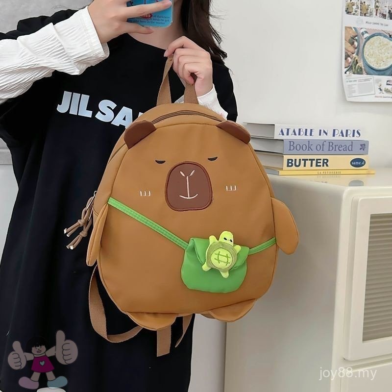 Capybara Backpack insWind Turtle Capabala 2024Year New Schoolbag ...