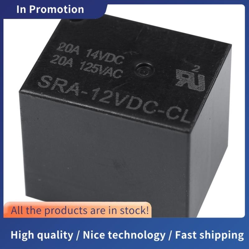 SONGLE 10 pcs Relay 5 Pin SPDT SRA-12VDC-CL DC 12V Coil 20A Universal ...