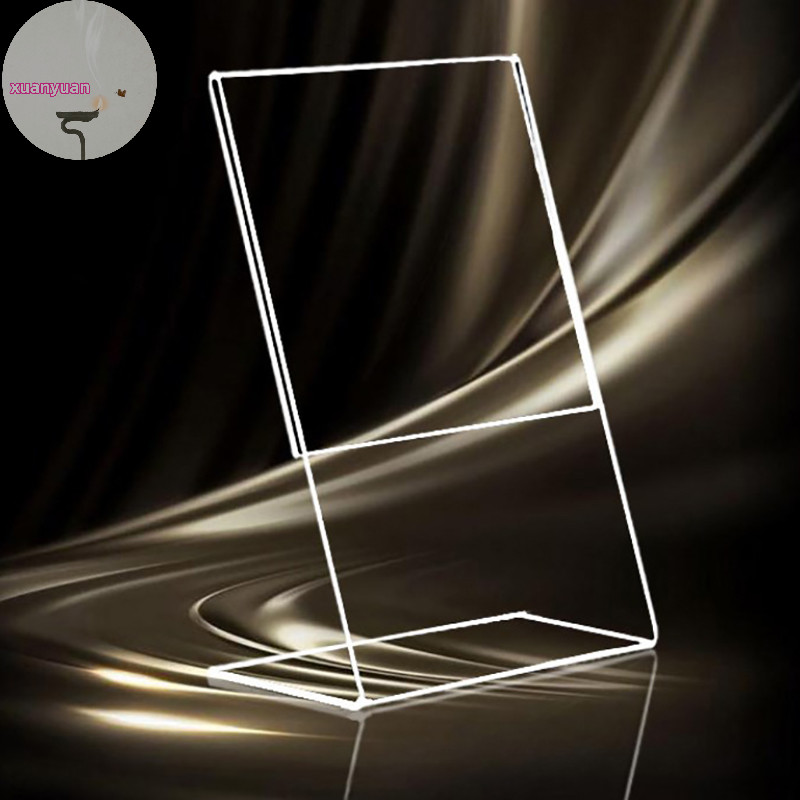 XUAN Transparent Acrylic Picture Frame Display Stand Desk Display Card ...