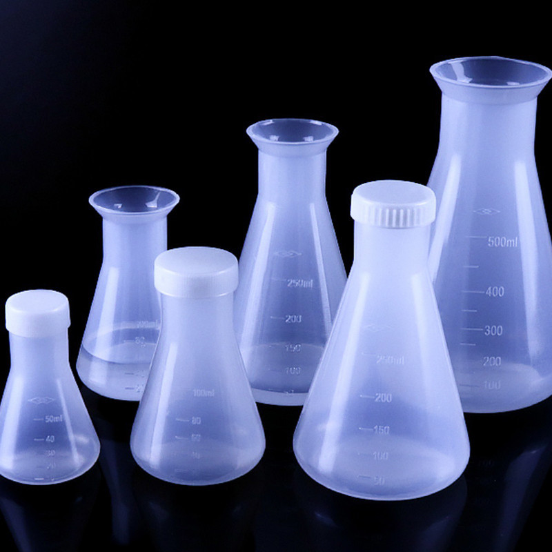 Plastic Triangular Conical Flask Bottle 250ml500ml Beaker Straight ...